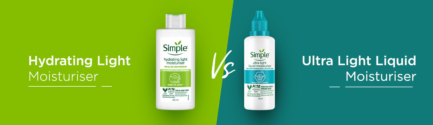Hydrating Light Moisturiser & Ultra-Light Liquid Moisturiser Comparison