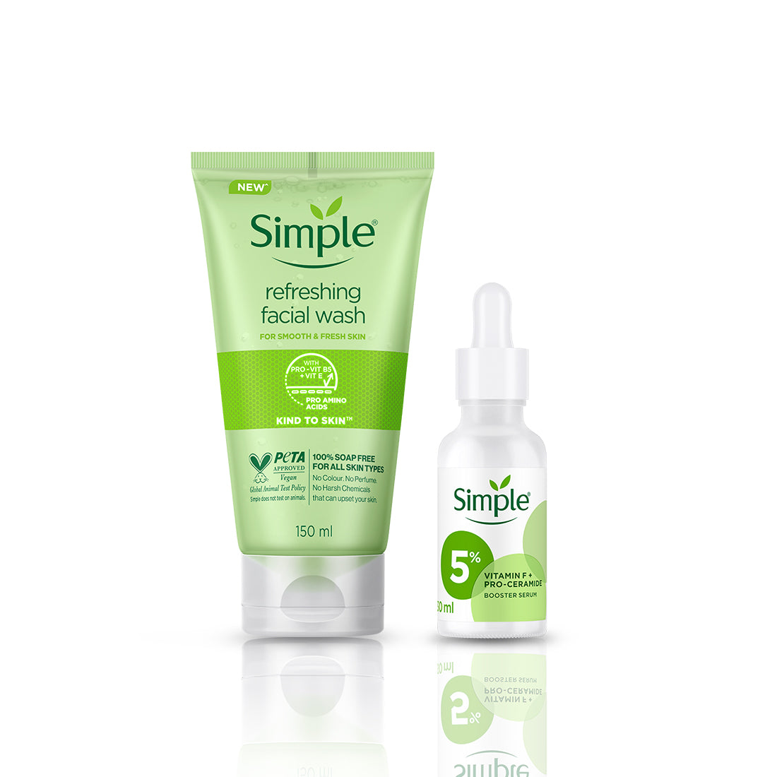 Refreshing Wash & Serum Combo | Simple Skincare