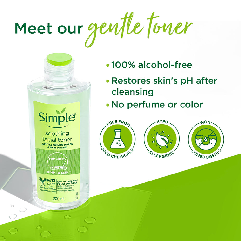 Simple Soothing Facial Toner - 200ml | Simple Skincare