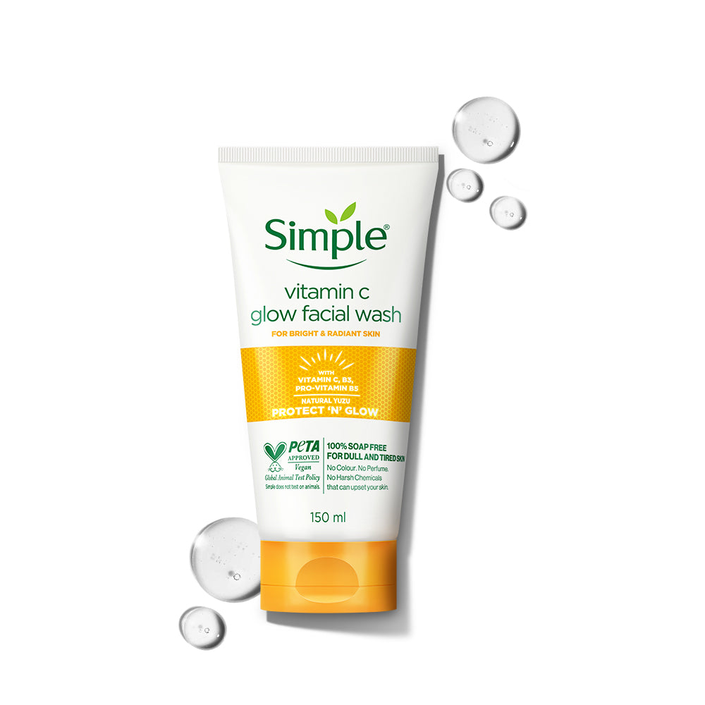 Simple Protect & Glow Vitamin C Glow Facial Wash - 150ml