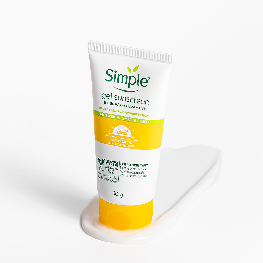 Gel Sunscreen SPF 50+ | Simple Skincare